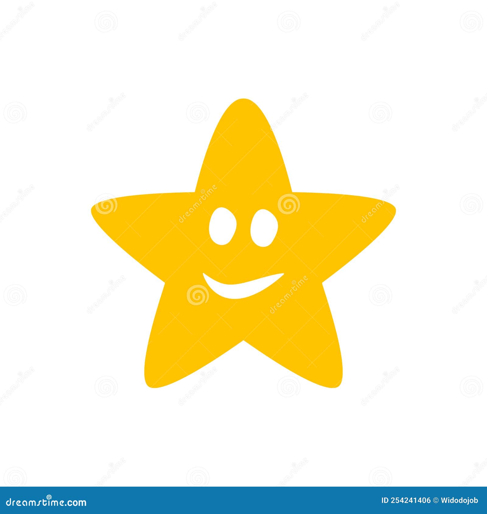 Star smile icon vector stock vector. Illustration of smile - 254241406
