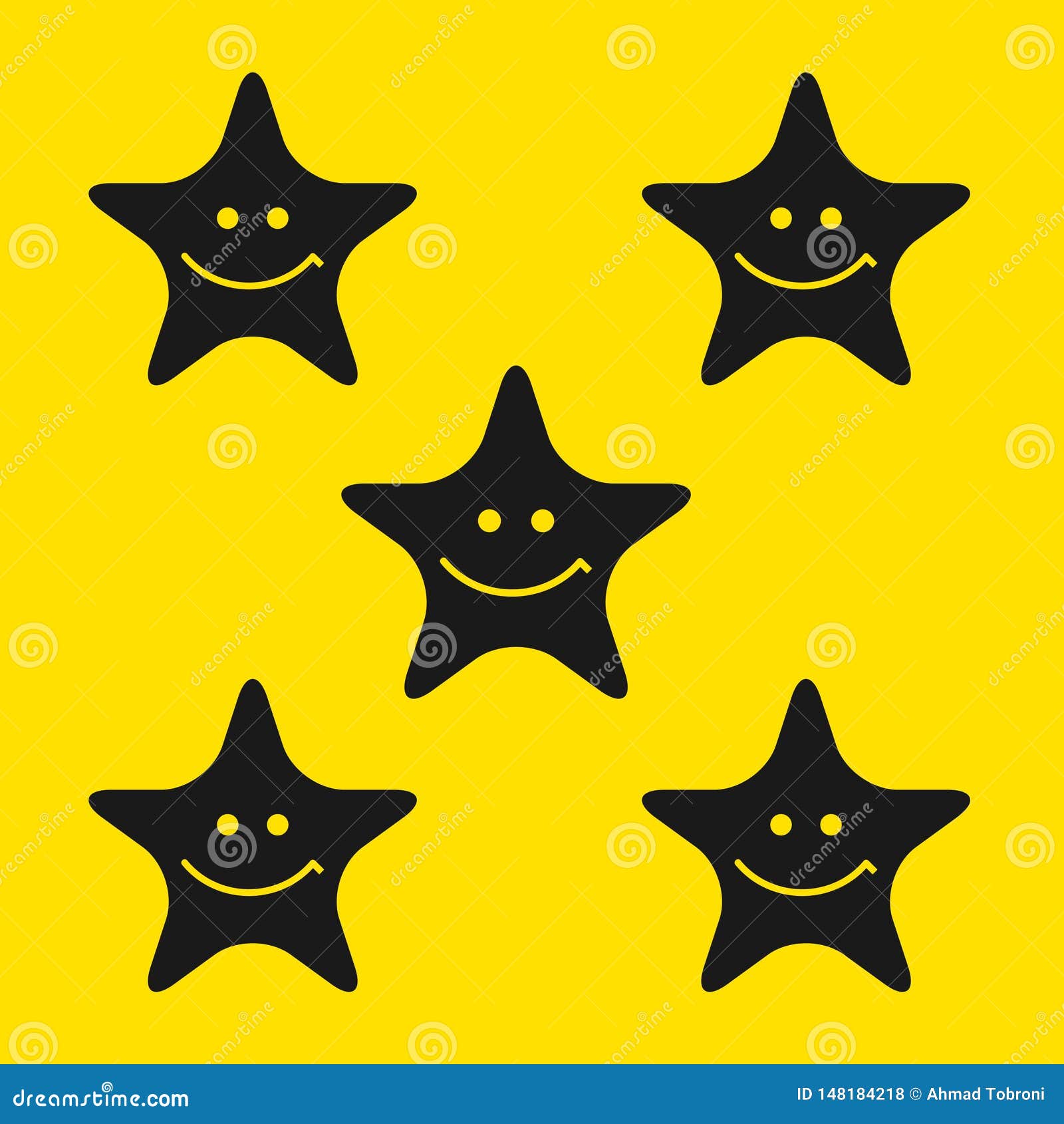 Star Smile Vector Template Design Illustration Stock Vector ...