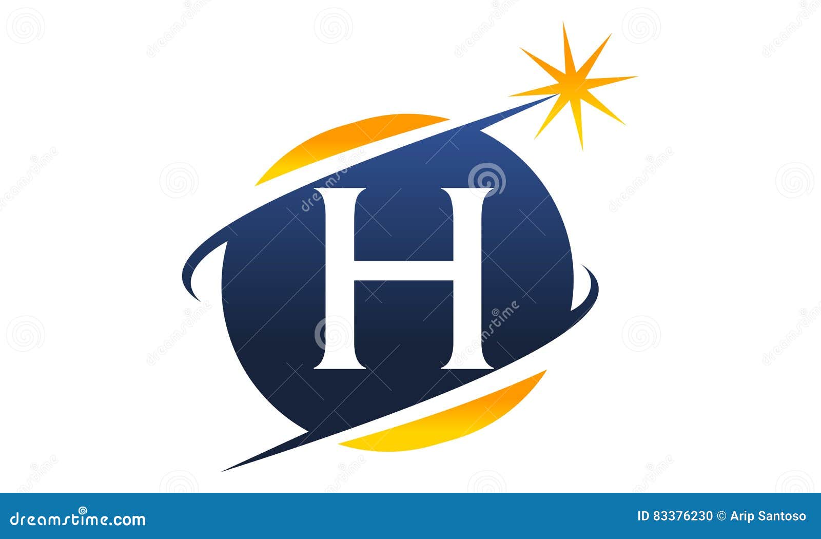 Star Solutions Initial H stock vector. Illustration of industrial ...