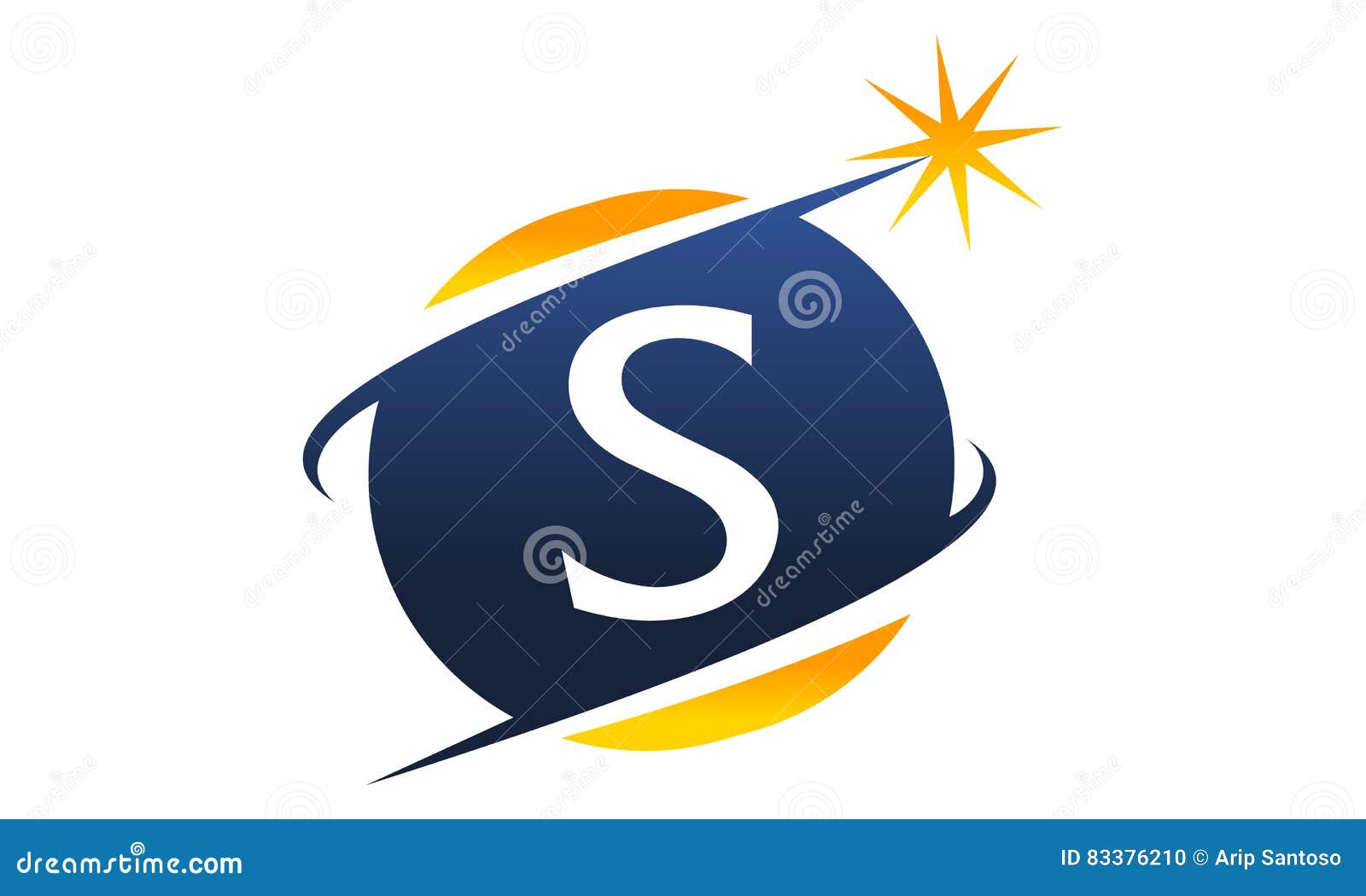 Star Solutions Initial S stock vector. Illustration of industrial ...