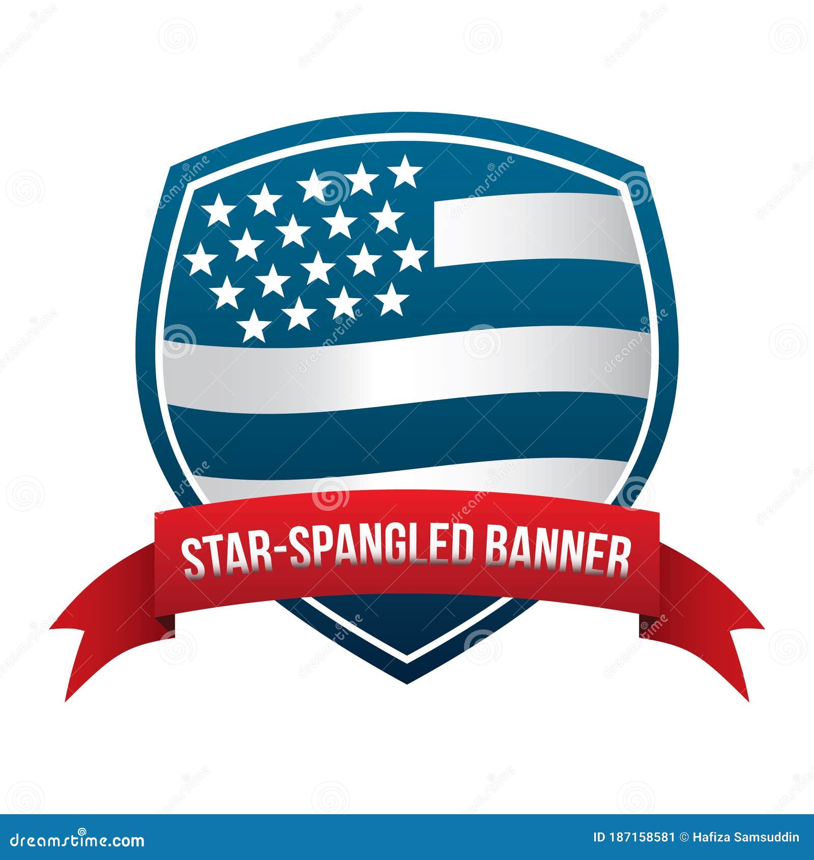 Star-spangled Banner. Vector Illustration Decorative Design Stock ...