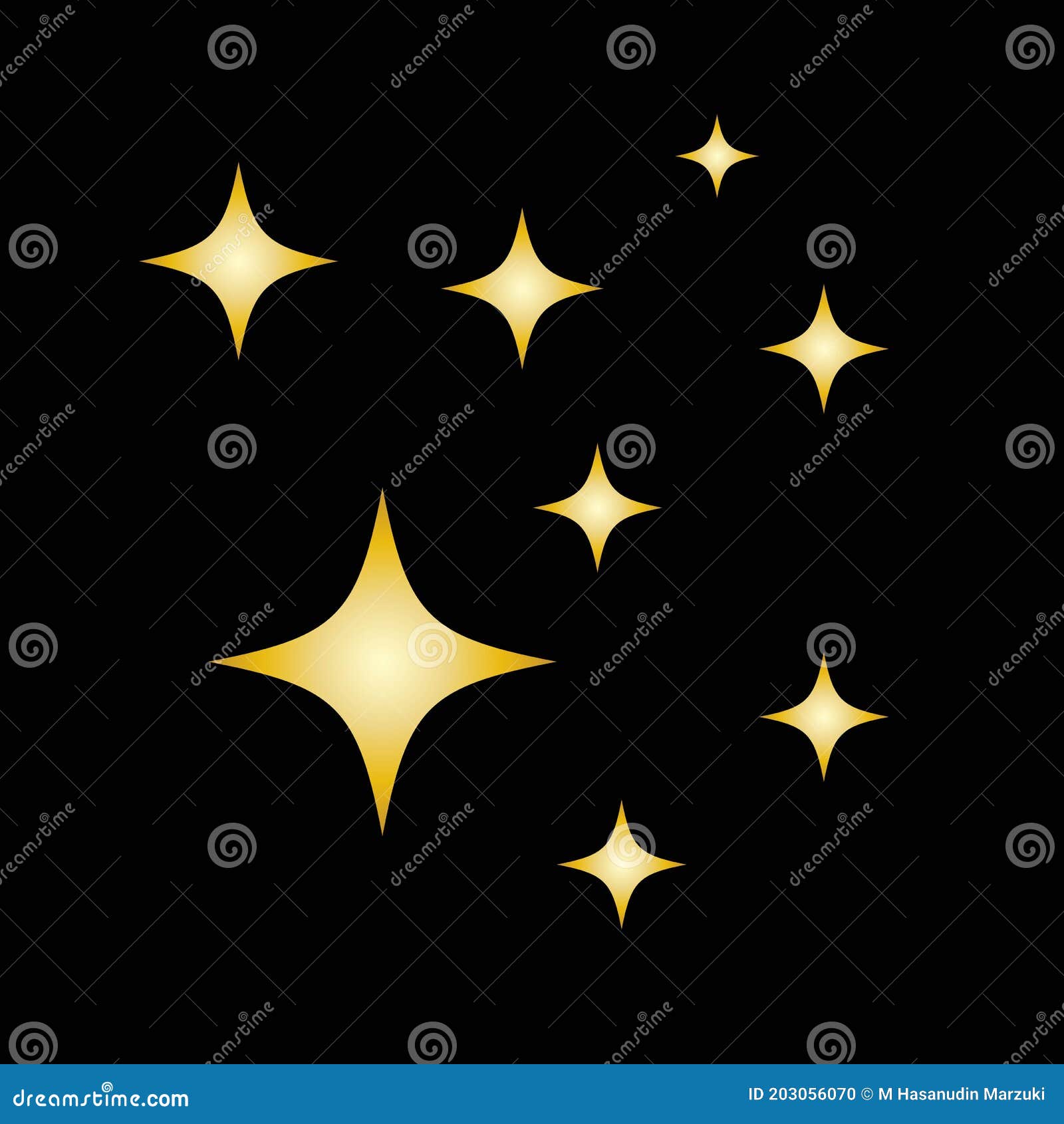 Star sparkle gold stock vector. Illustration of symbol - 203056070