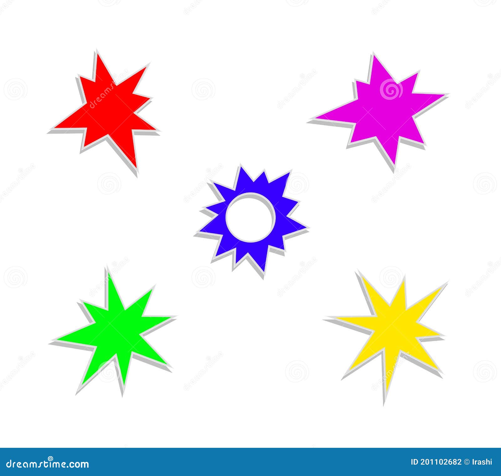 Star splash stickers icon stock vector. Illustration of design - 201102682