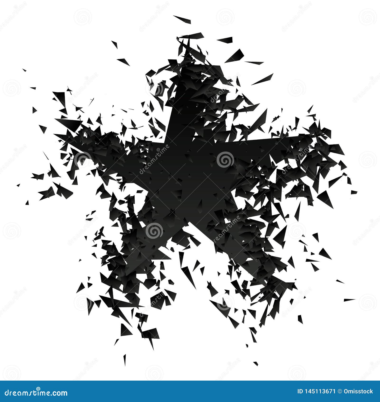 Star Burst Vector Illustration Stock Vector - Illustration of debris ...