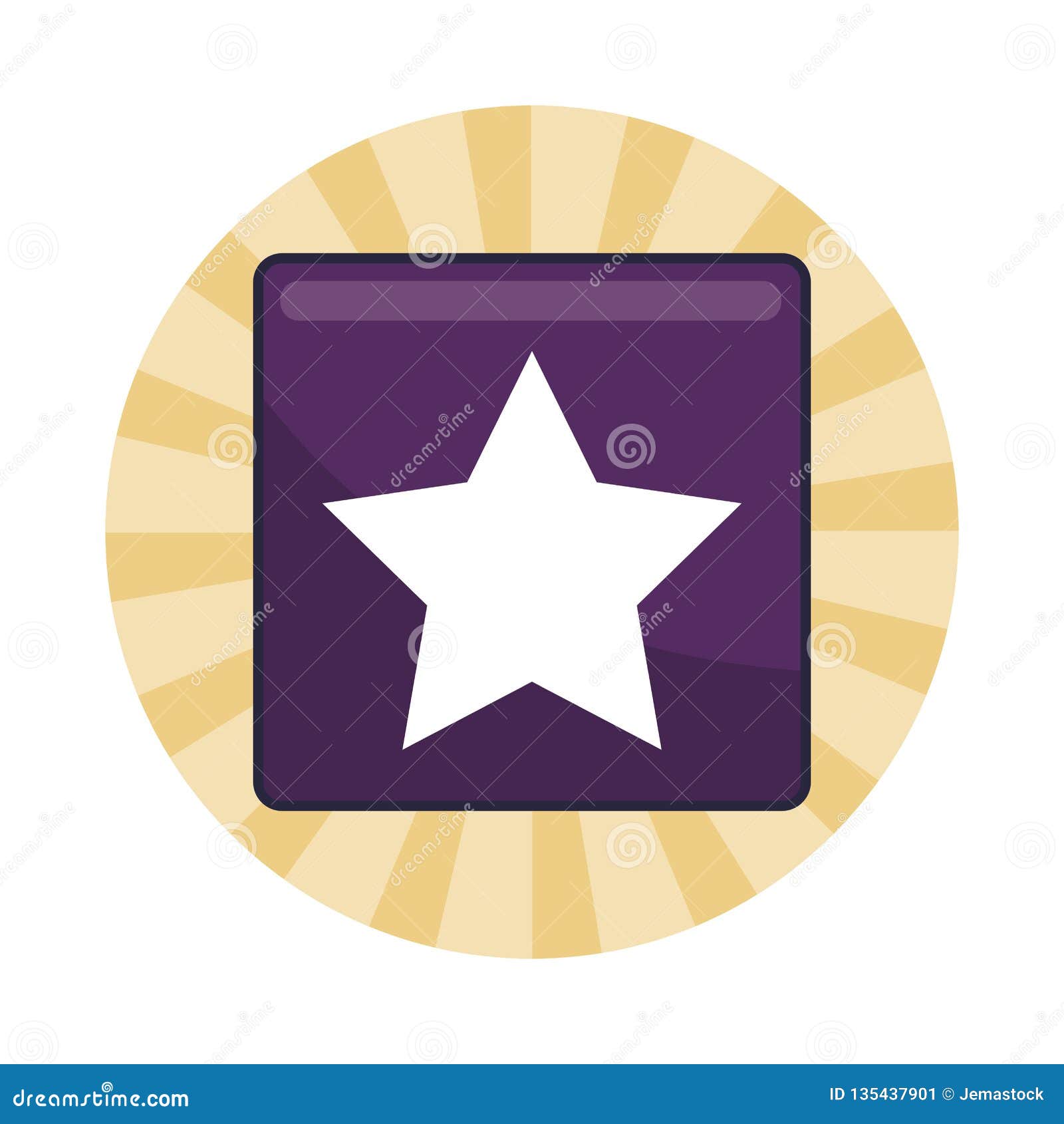 Star square cartoon stock vector. Illustration of sparkle - 135437901