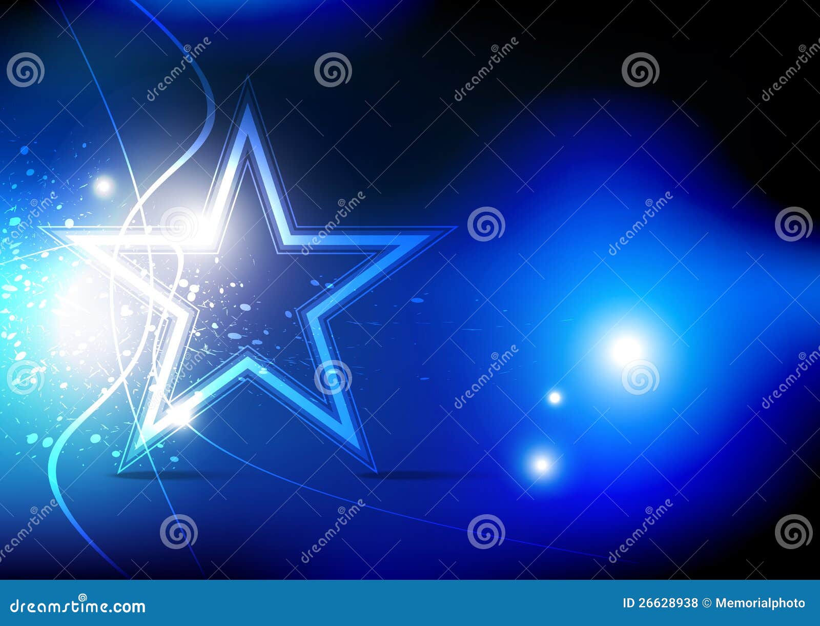 Star on stage stock vector. Illustration of technology - 26628938
