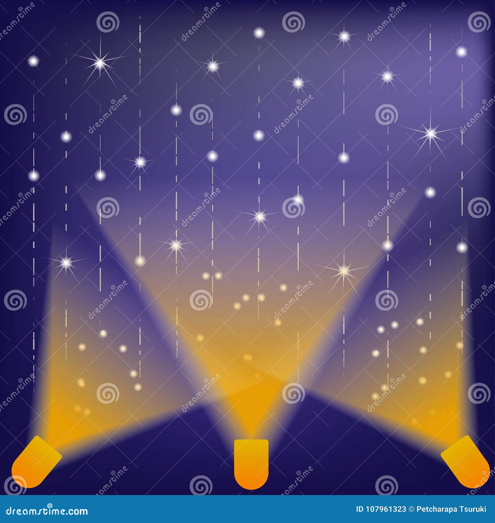 Star on Stage Light stock illustration. Illustration of light - 107961323