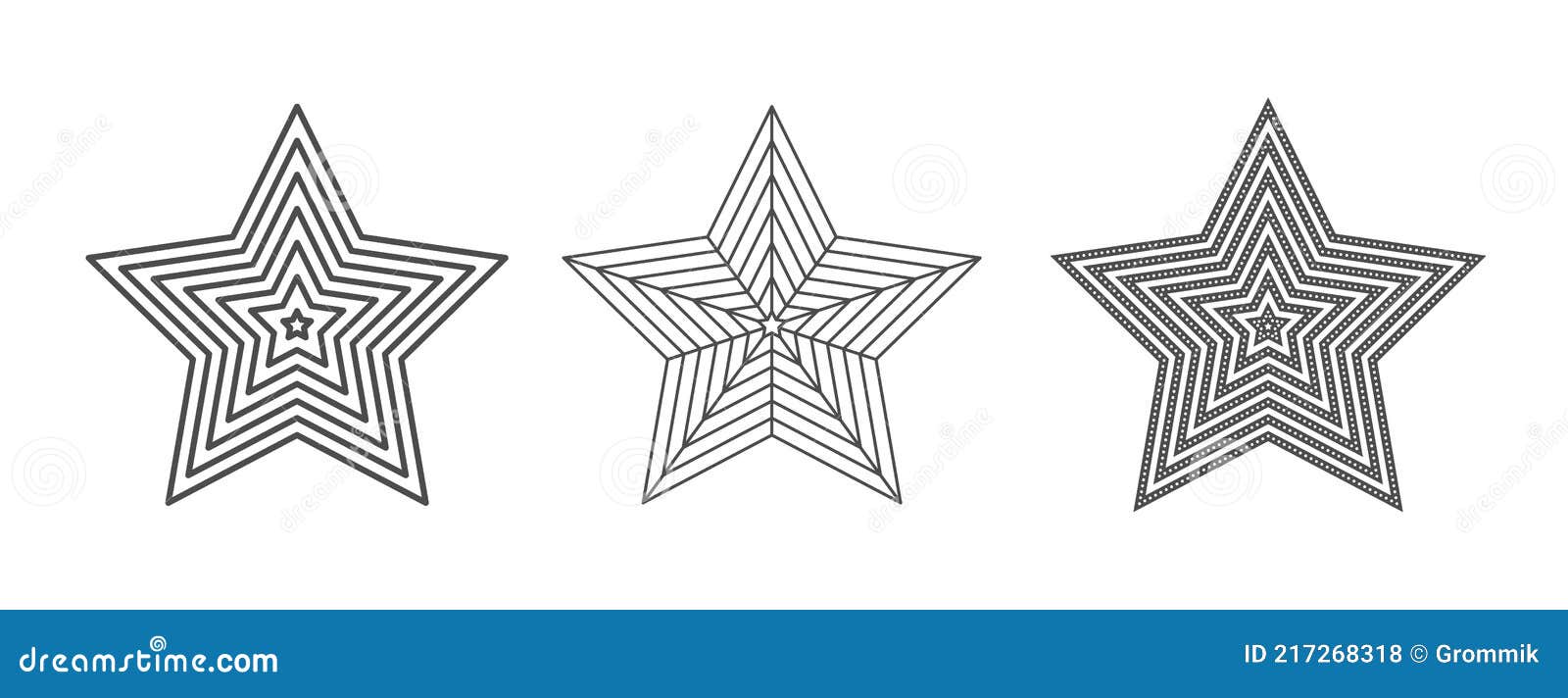 Star for a Stamp or Stencil for Scrapbooking and Decorative Embossing ...
