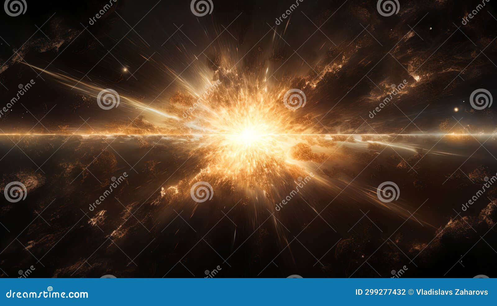 Star-staring, Emitting Flows of Energy in Its Explosion Stock ...