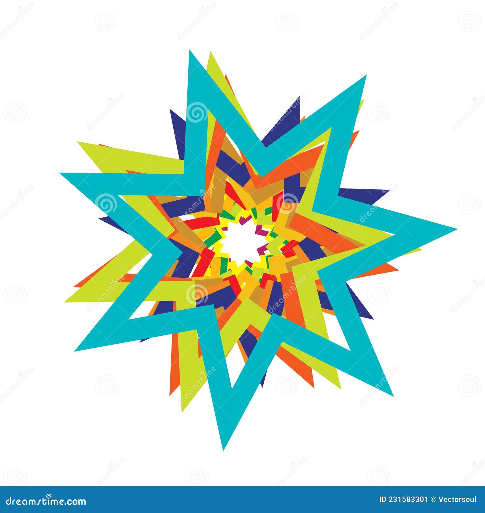 Star, Starlet Shape, Element Vector Stock Vector - Illustration of ...