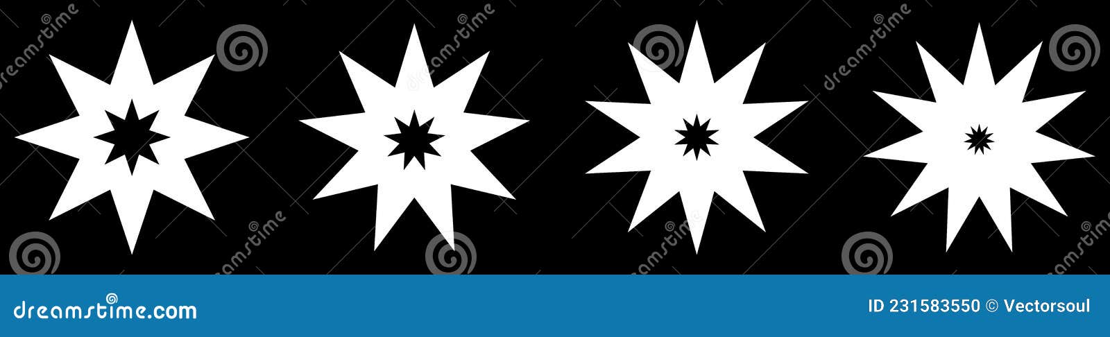 Star, Starlet Shape, Element Vector Stock Vector - Illustration of ...