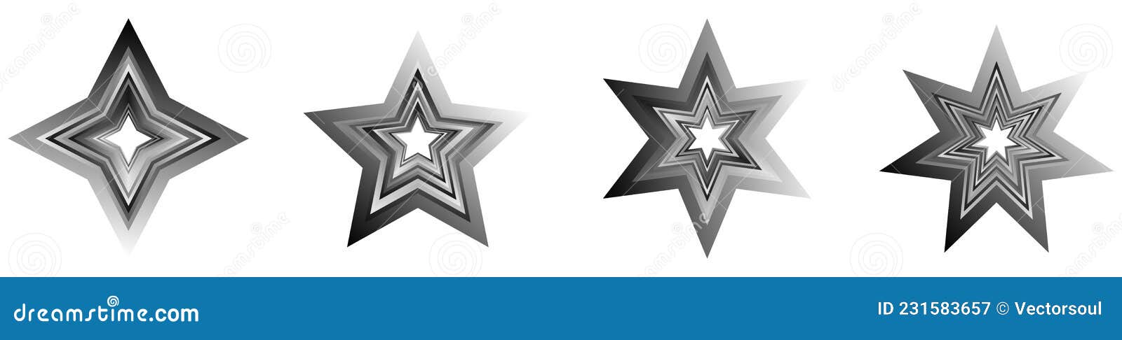 Star, Starlet Shape, Element Vector Stock Vector - Illustration of ...