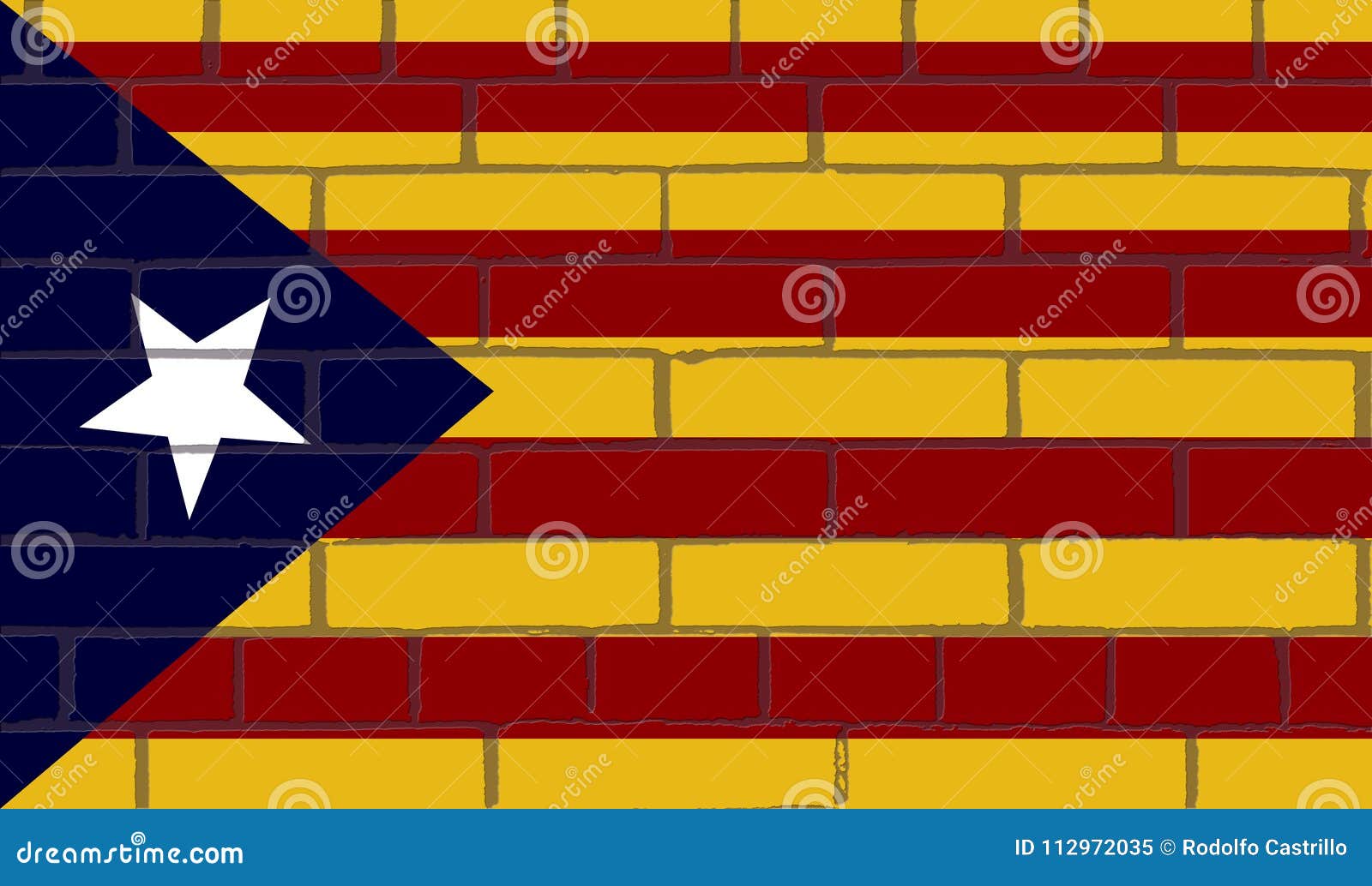 The Star on Wall of Bricks is a Flag Generally Used by Citizens of ...