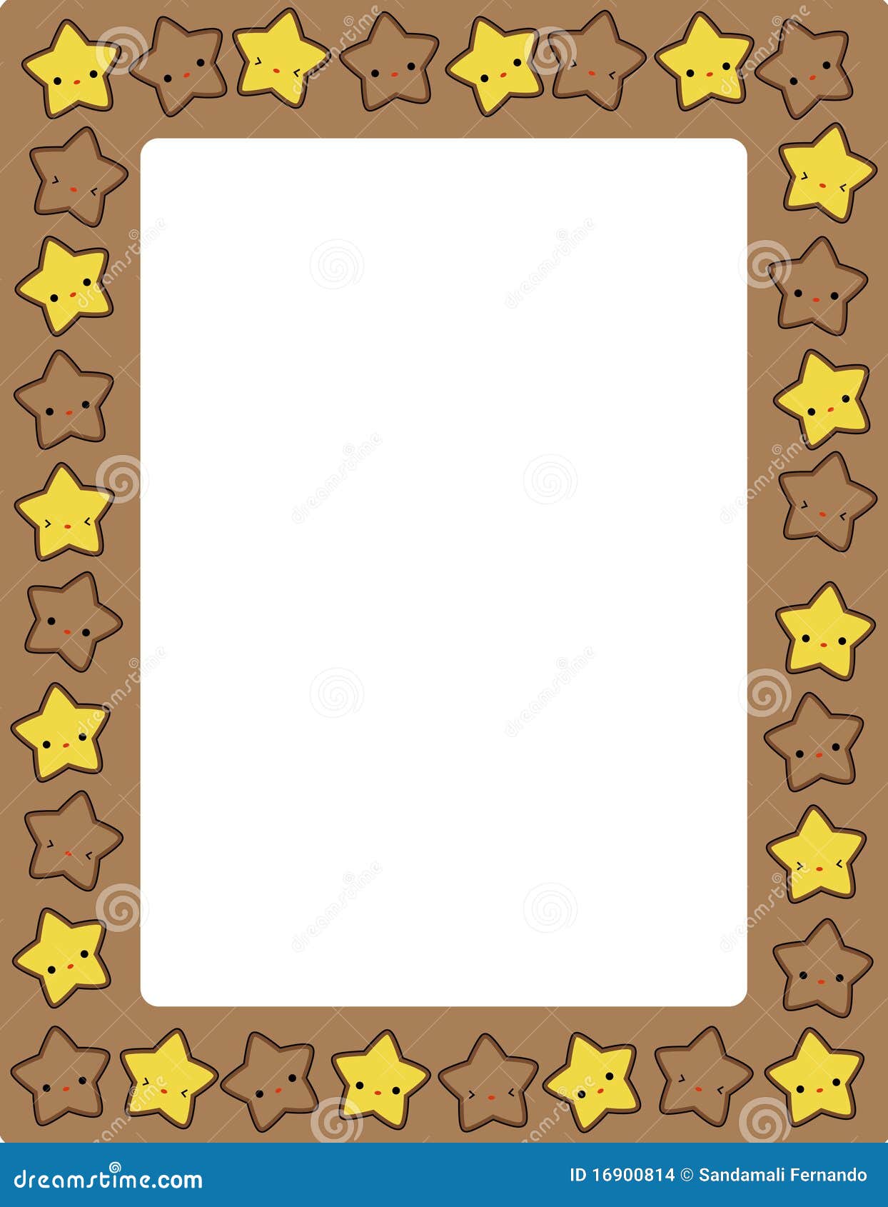 Star / stars border stock vector. Illustration of cute - 16900814
