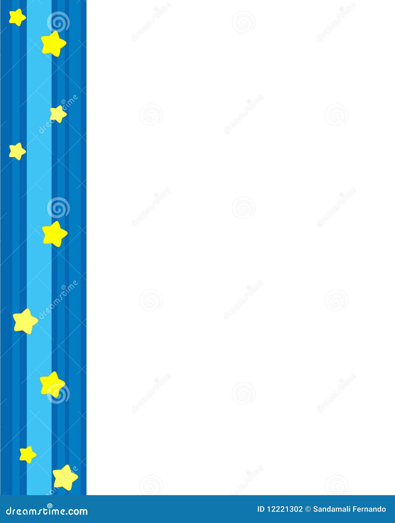 Star / Stars Side Border Frame Vector Illustration | CartoonDealer.com ...