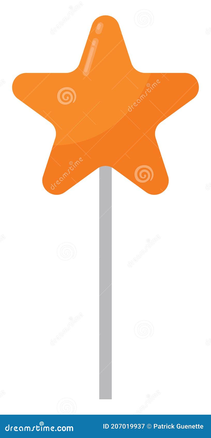 Star on a Stick, Illustration, Vector Stock Illustration - Illustration ...