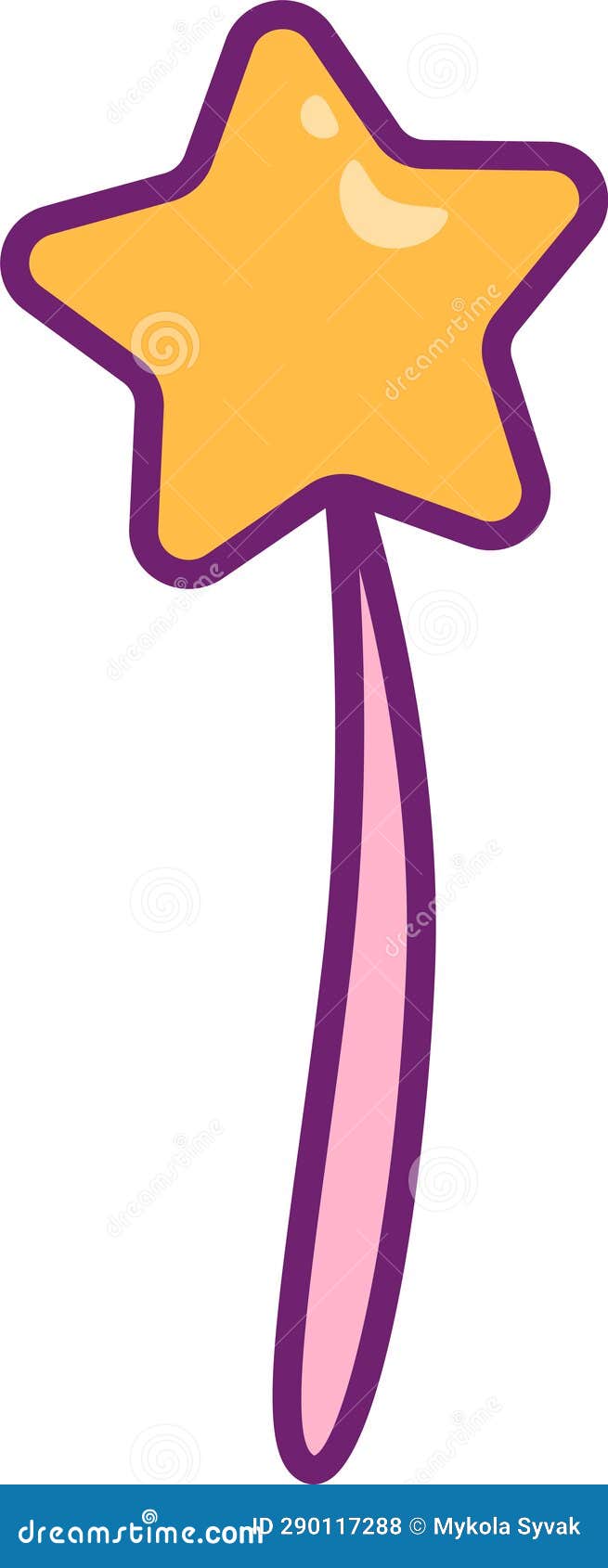 Star on Stick stock vector. Illustration of wand, wizard - 290117288