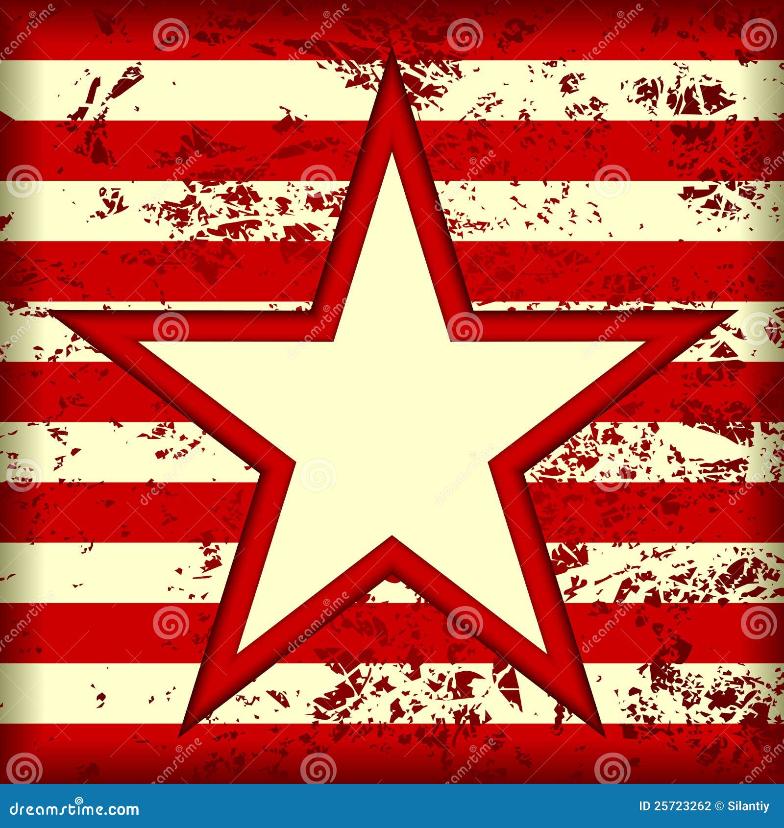 Star on a Striped Background Stock Vector - Illustration of strip ...