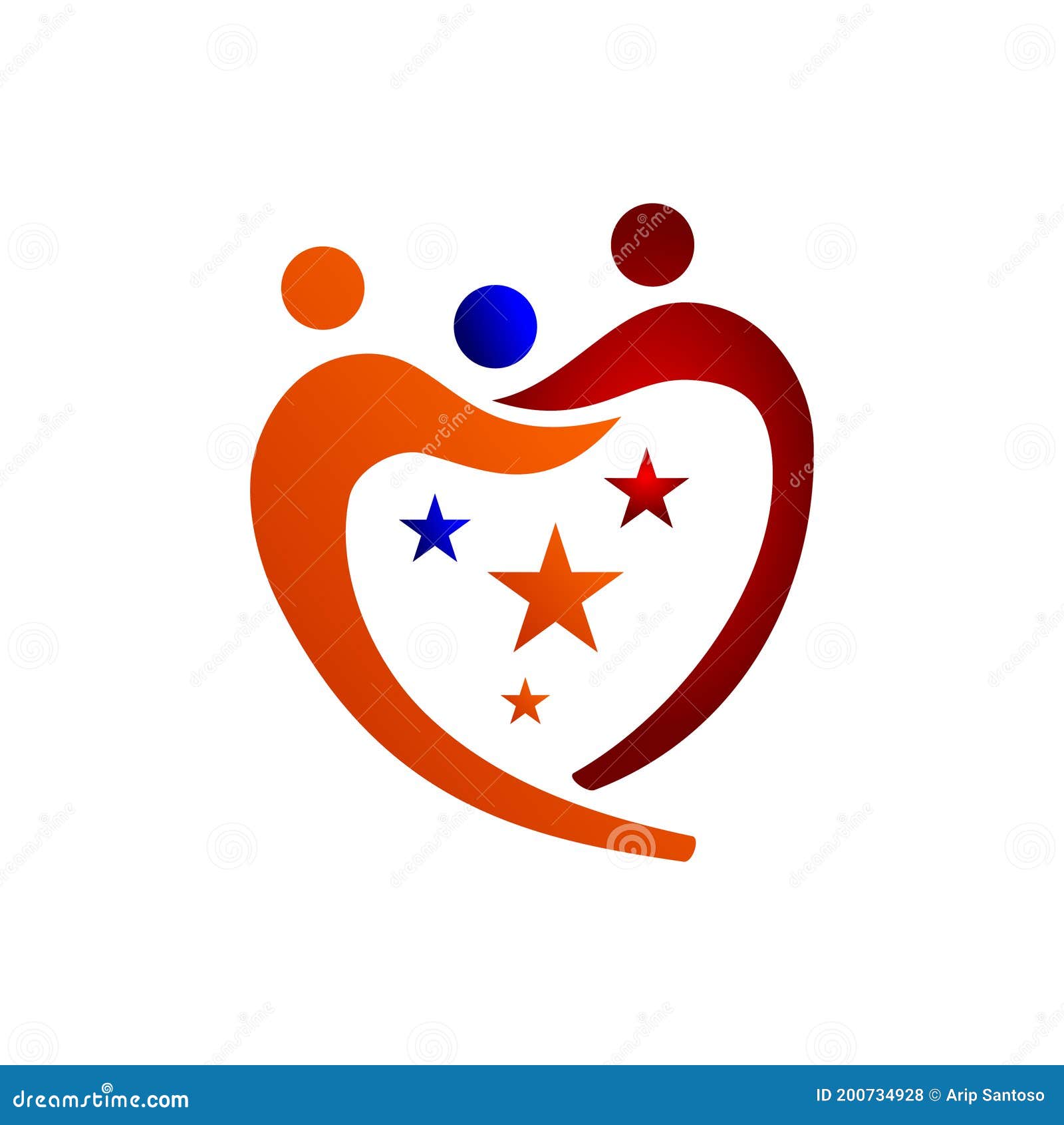 Star Success Together Partner Template Symbol Illustration Stock Vector ...