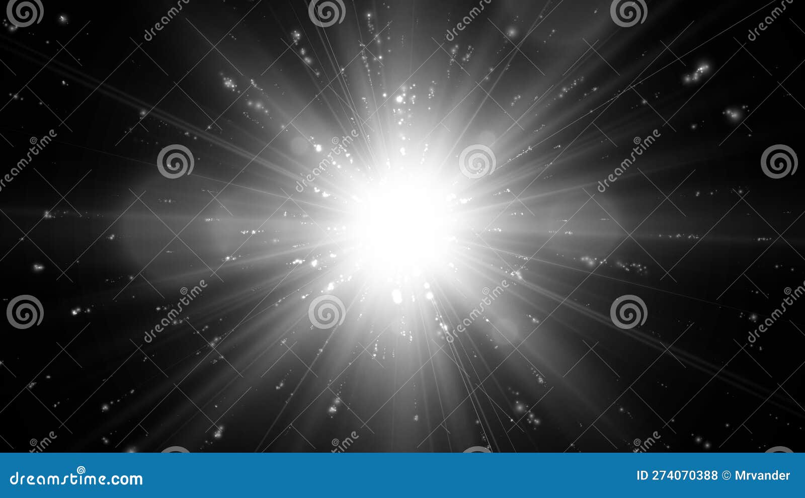 Star or Sun. Explosion Effect. Vector Light Effect Stock Vector ...