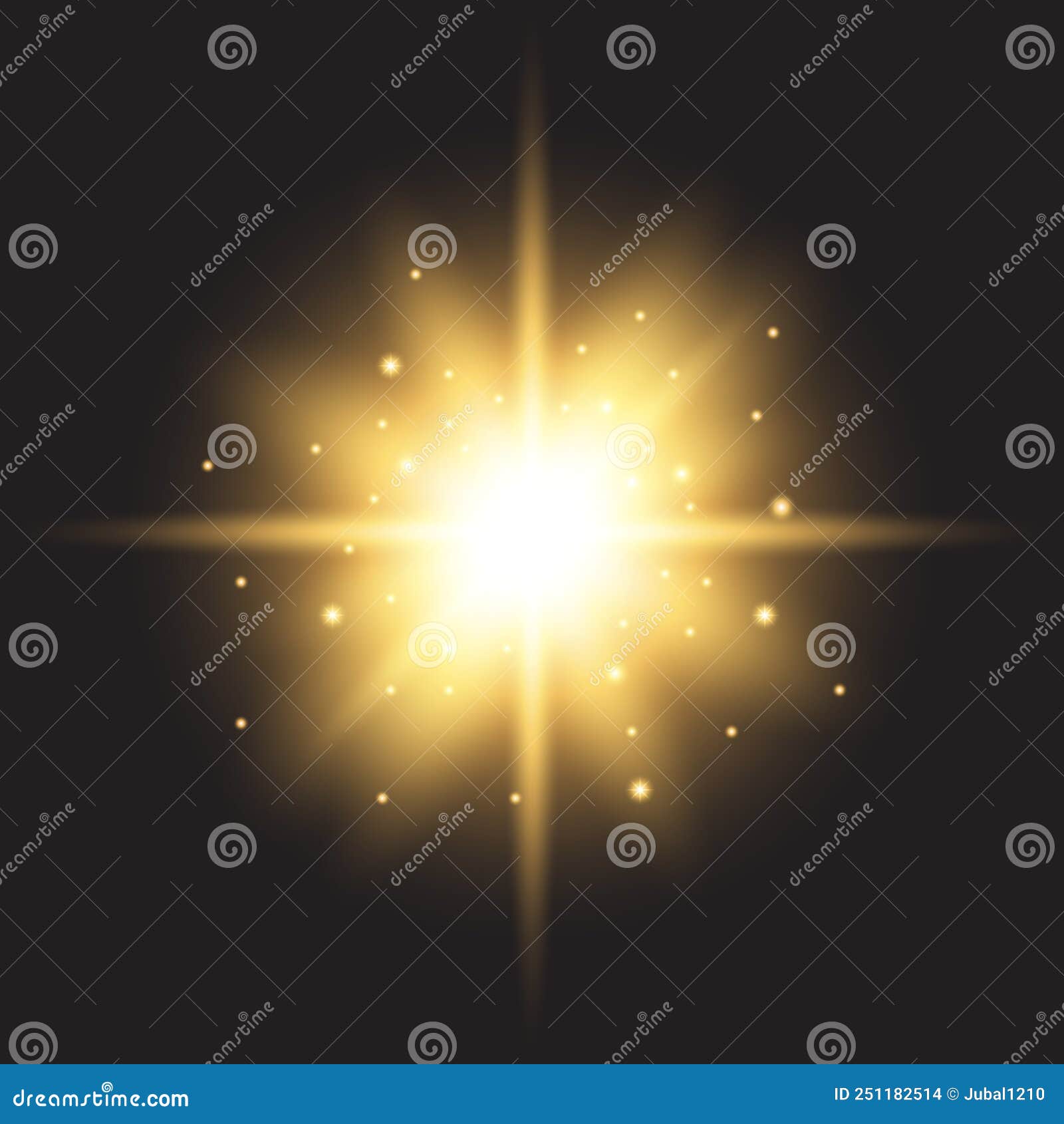Star, sun, light effect stock vector. Illustration of element - 251182514