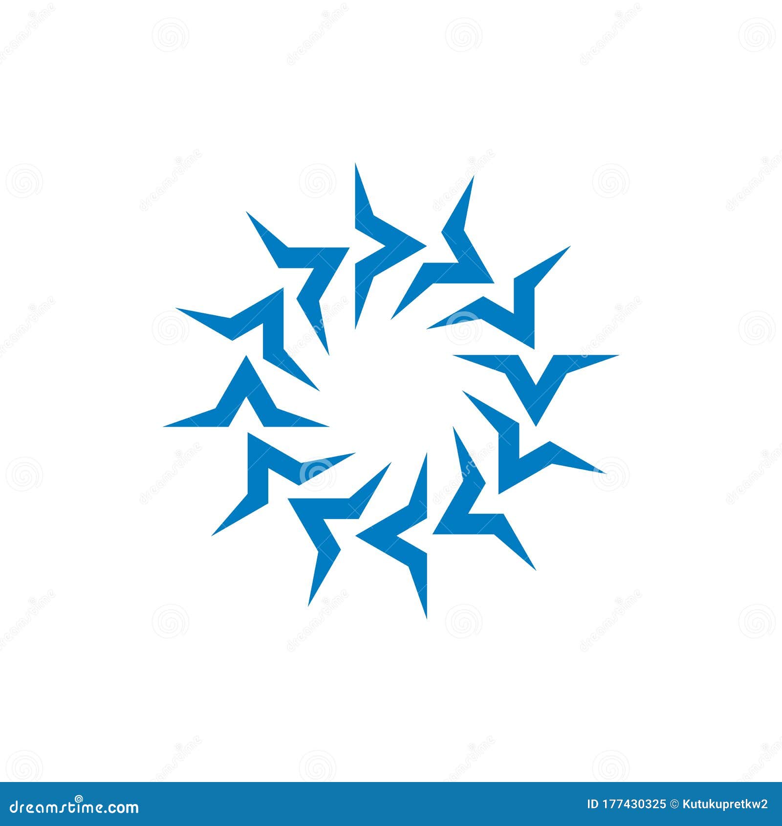 Star Swirl Blue Logo Template Illustration Design. Vector EPS 10 Stock ...