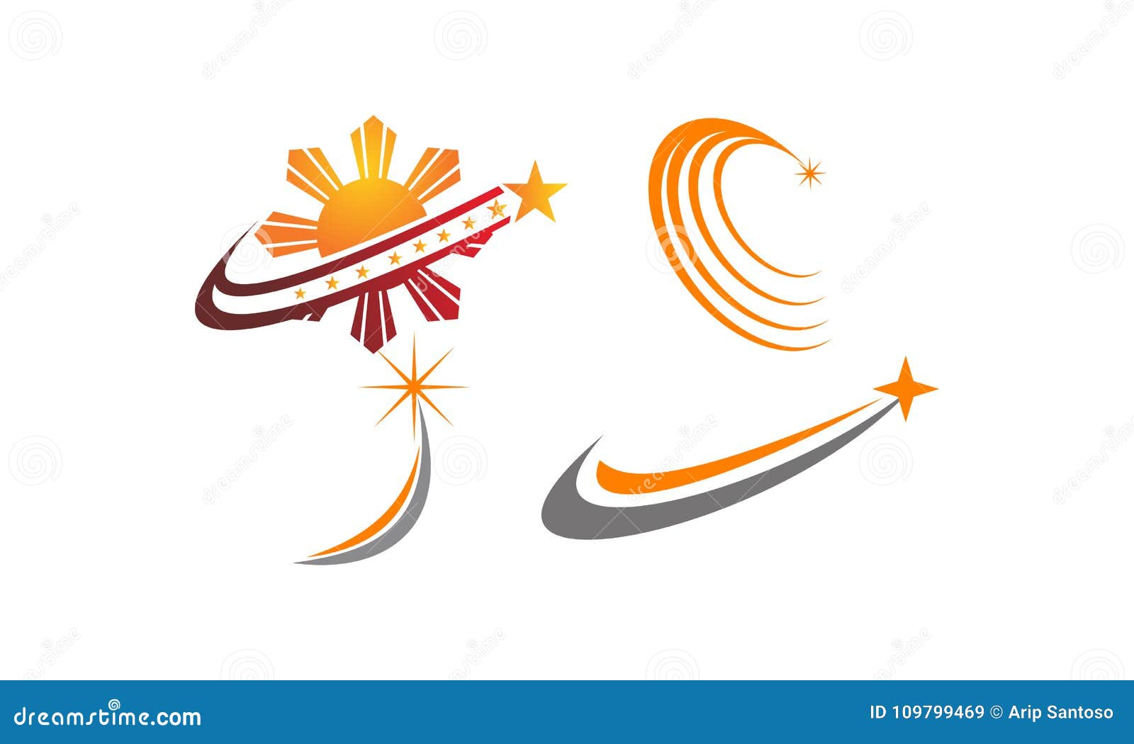Star Swoosh Template Vector Illustration | CartoonDealer.com #103306374