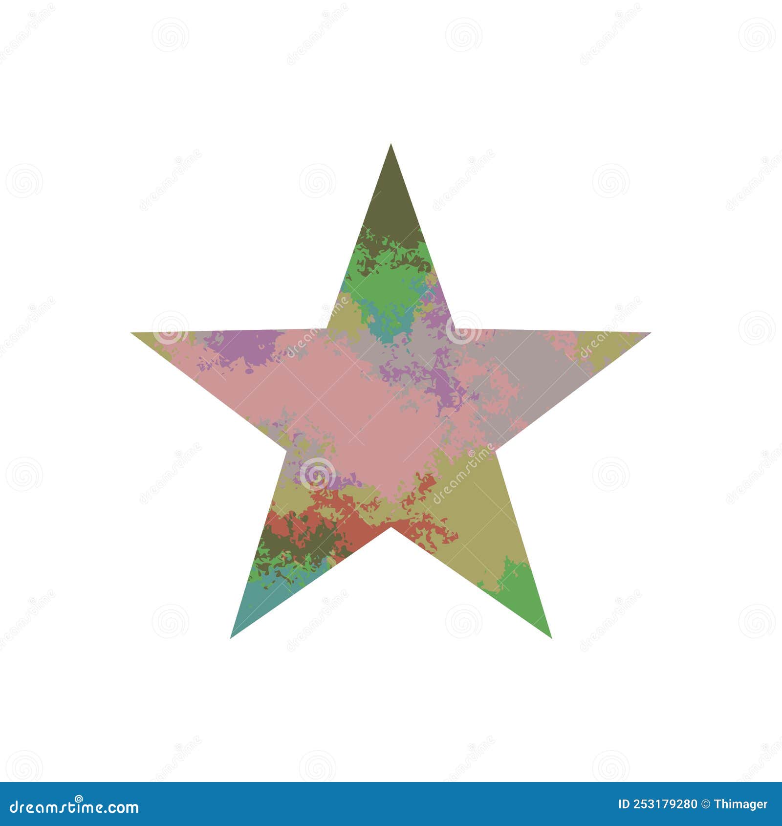 Star symbol paint splash stock illustration. Illustration of ...