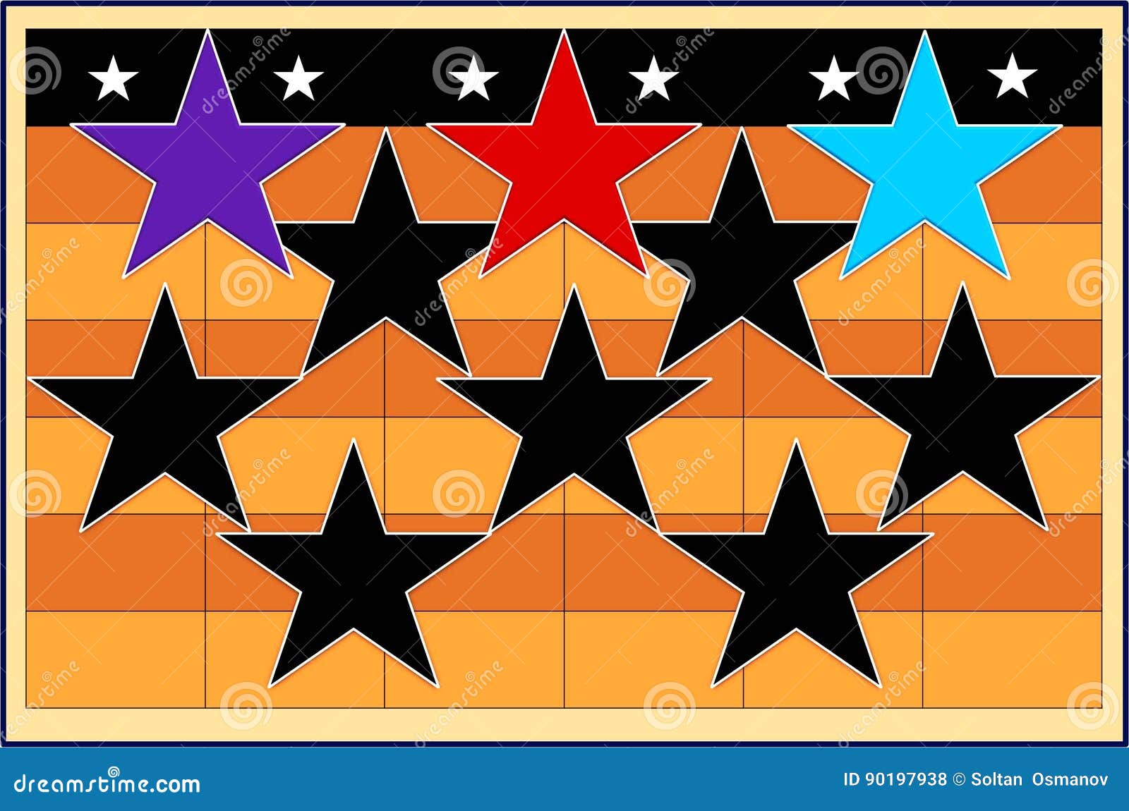 Star table stock illustration. Illustration of disco - 90197938