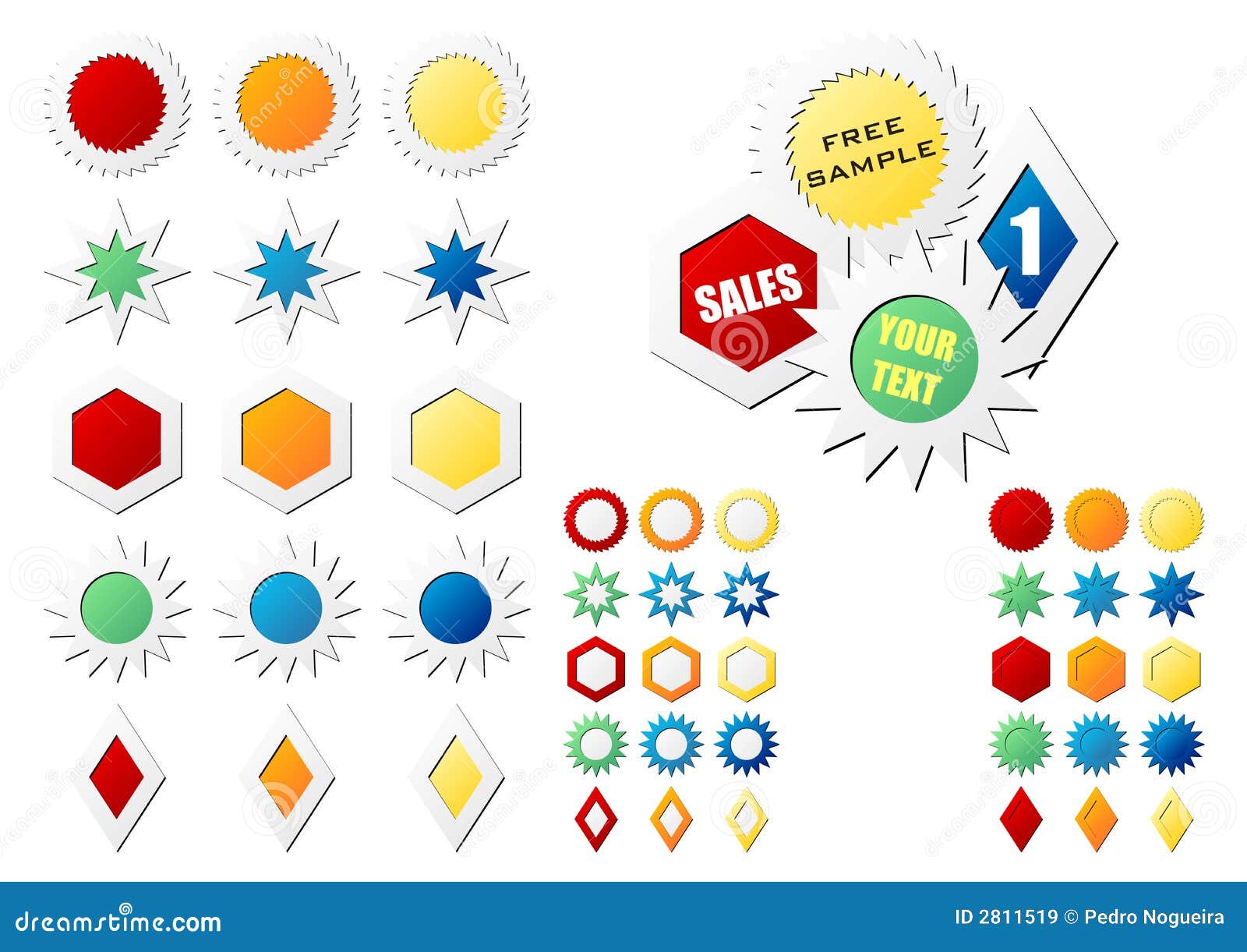 Star tags stock vector. Illustration of scalable, gradient - 2811519