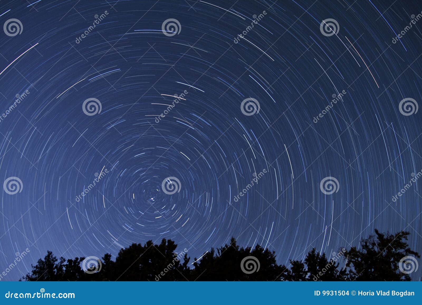 Star Tails - 1 Hour Exposure Stock Photo - Image of silhouette, tail ...