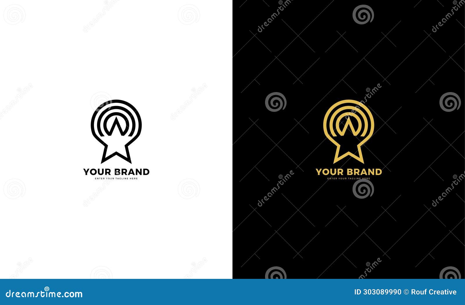 Star target logo stock illustration. Illustration of talent - 303089990