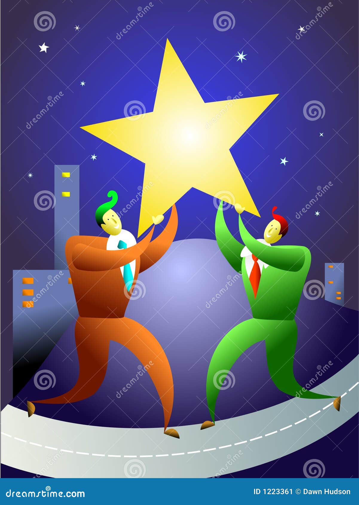 Star team stock illustration. Illustration of professionals - 1223361