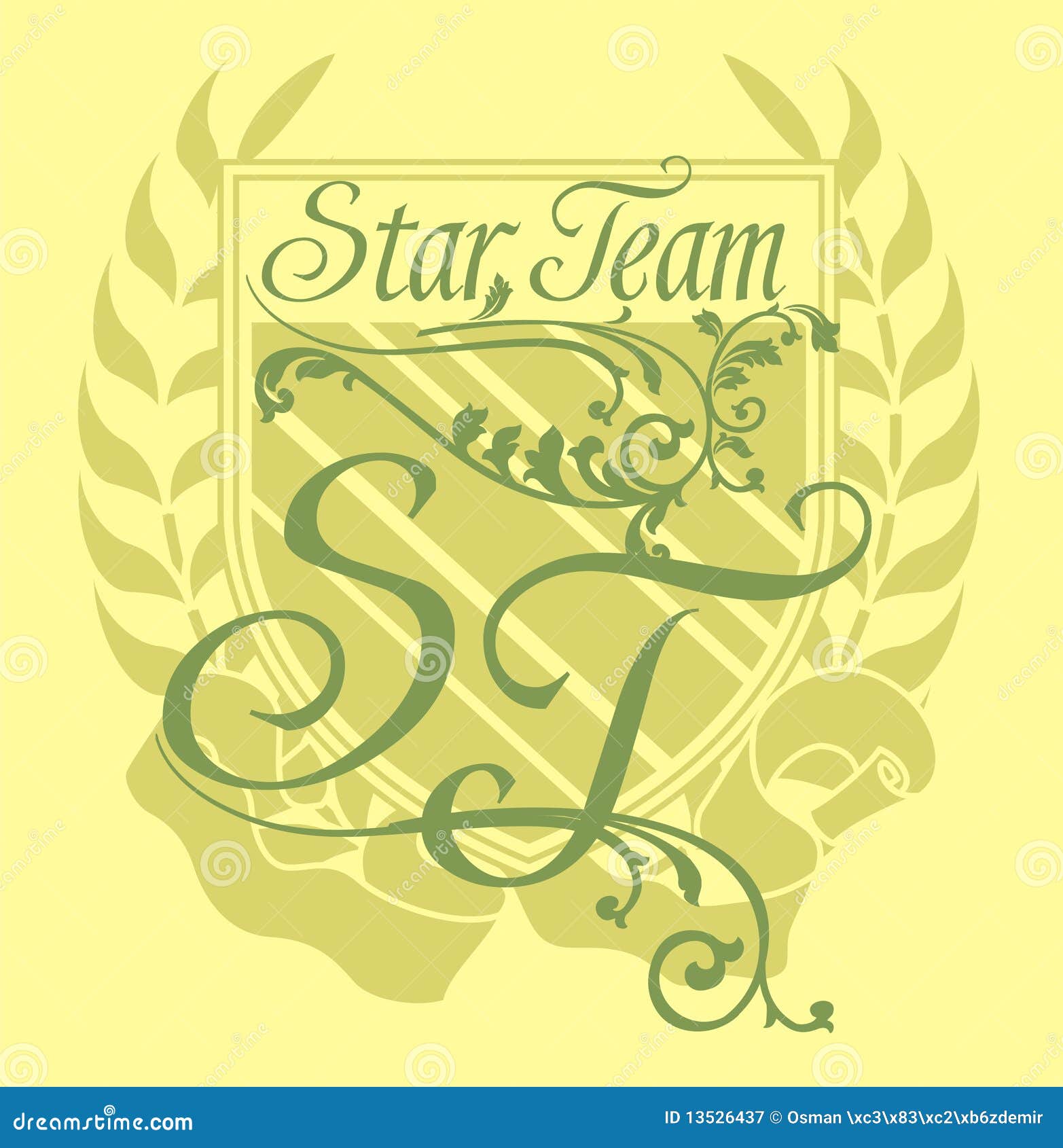 Star team stock illustration. Illustration of baroque - 13526437