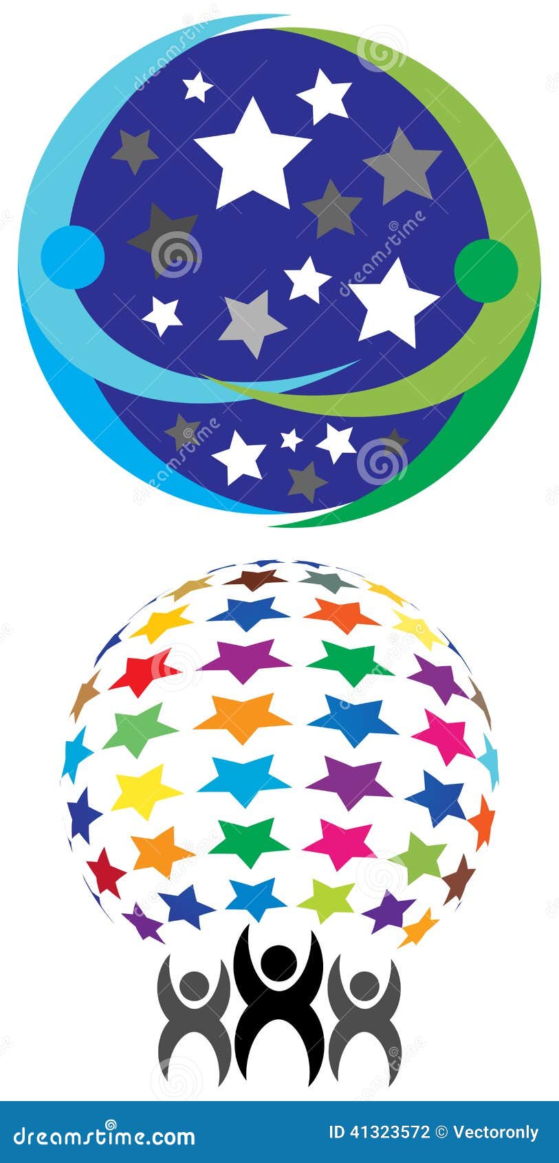 Star team logo stock vector. Illustration of abstract - 41323572