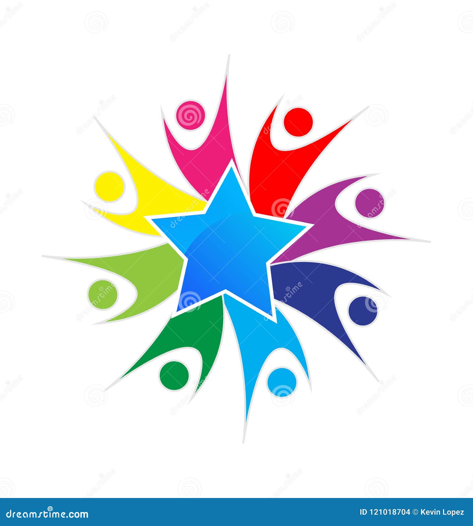 Star team vector logo stock vector. Illustration of partnership - 121018704