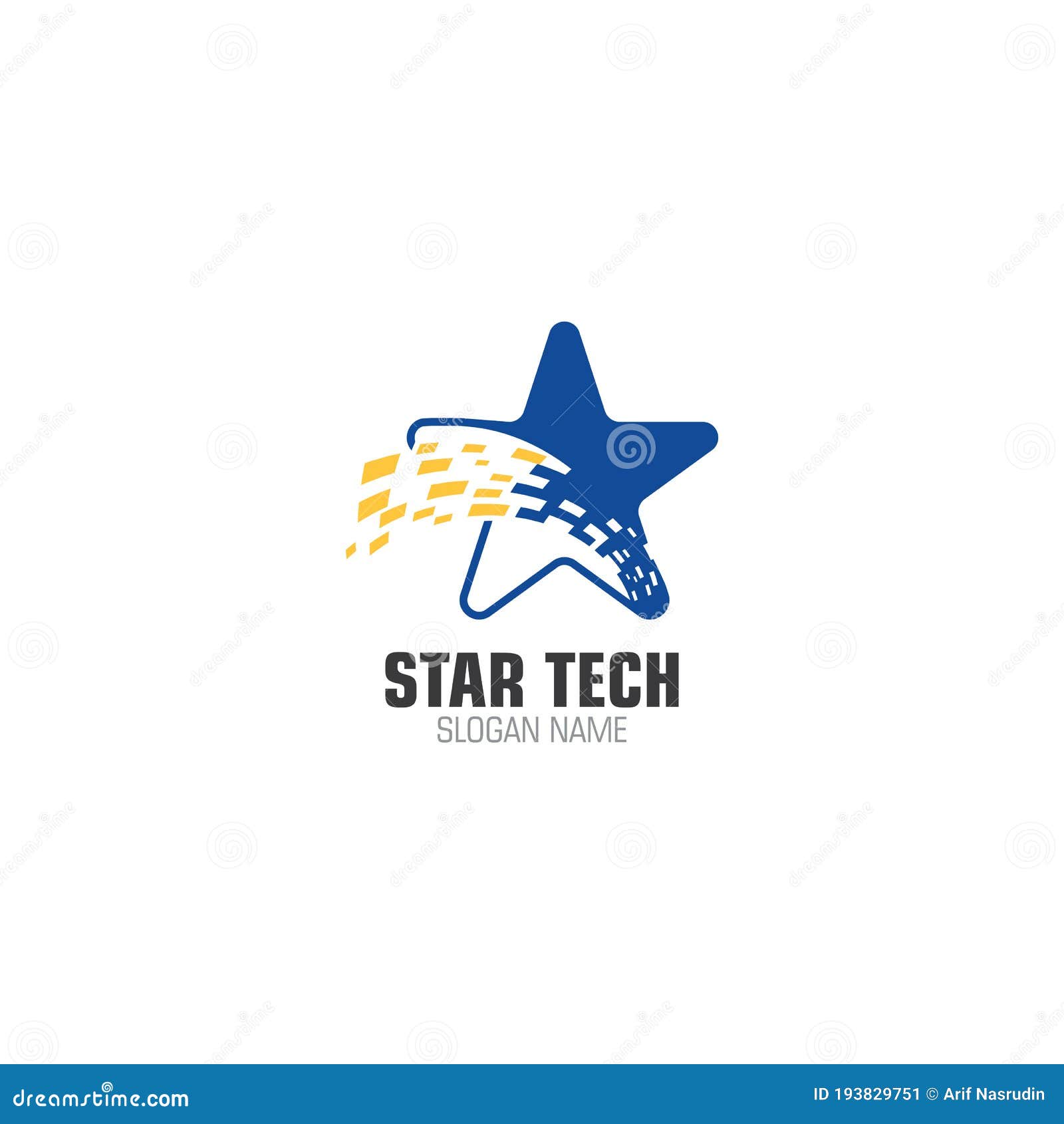 Star Tech Logo Modern Technology Design Illustration Stock Illustration ...