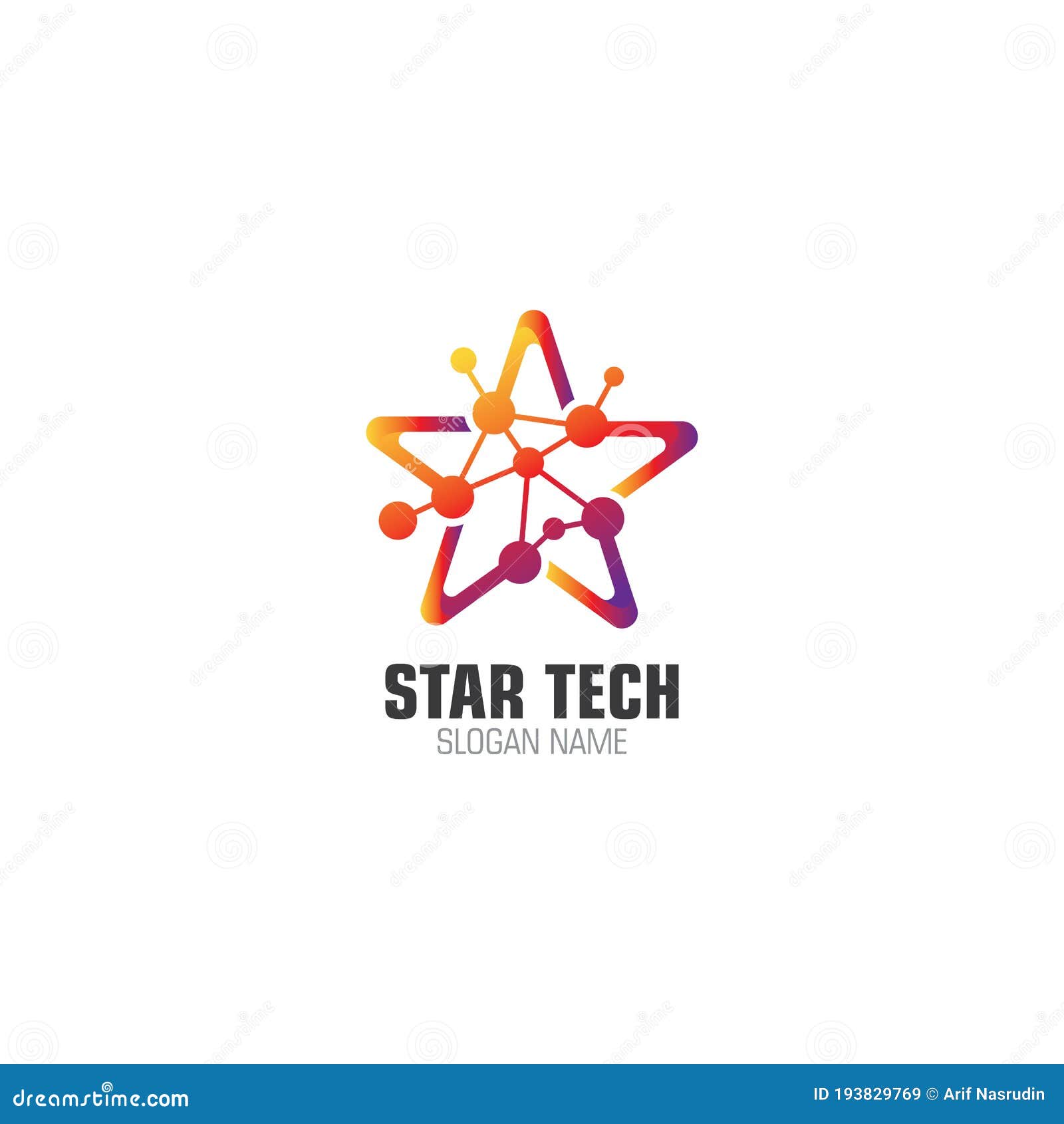 Star Tech Logo Modern Technology Design Illustration Stock Illustration ...