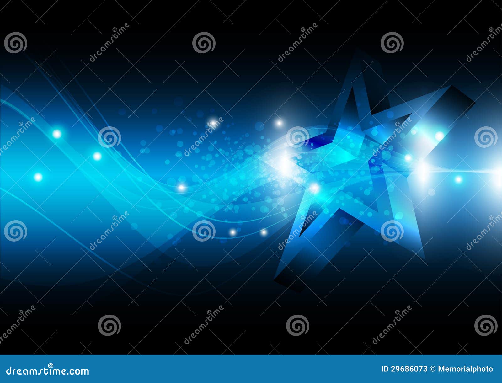 Star With Technology Background Cartoon Vector | CartoonDealer.com ...
