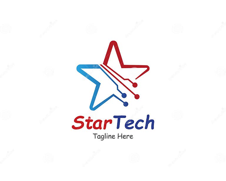 Star Technology Logo Symbol or Icon Template Stock Illustration ...