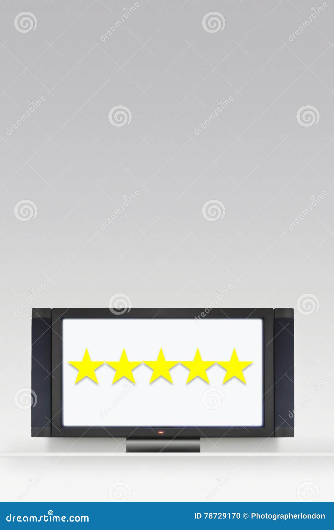 5 star television stock photo. Image of reflection, competition - 78729170