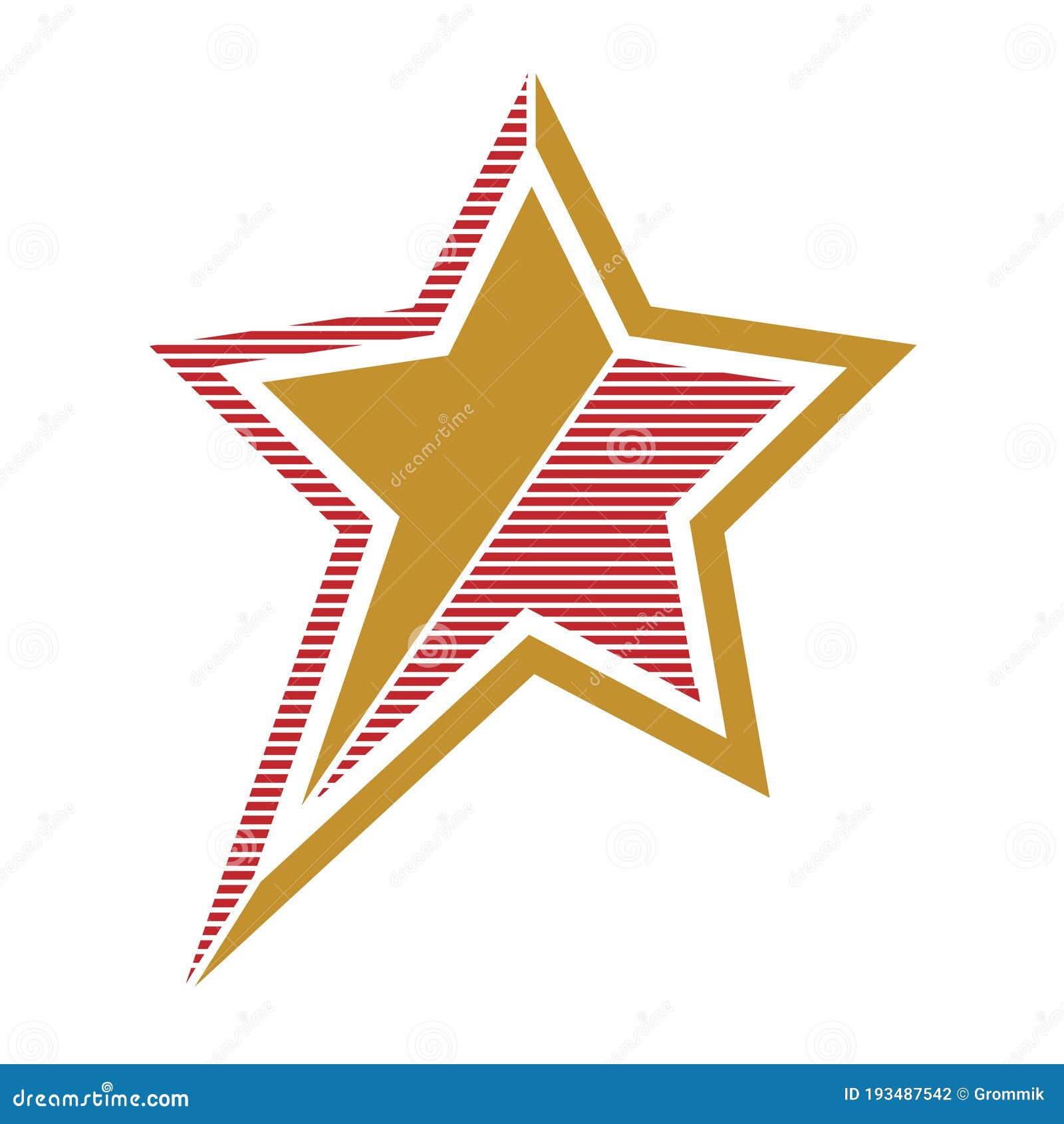 Star. Template for a Logo, Sticker, or Logo Stock Vector - Illustration ...
