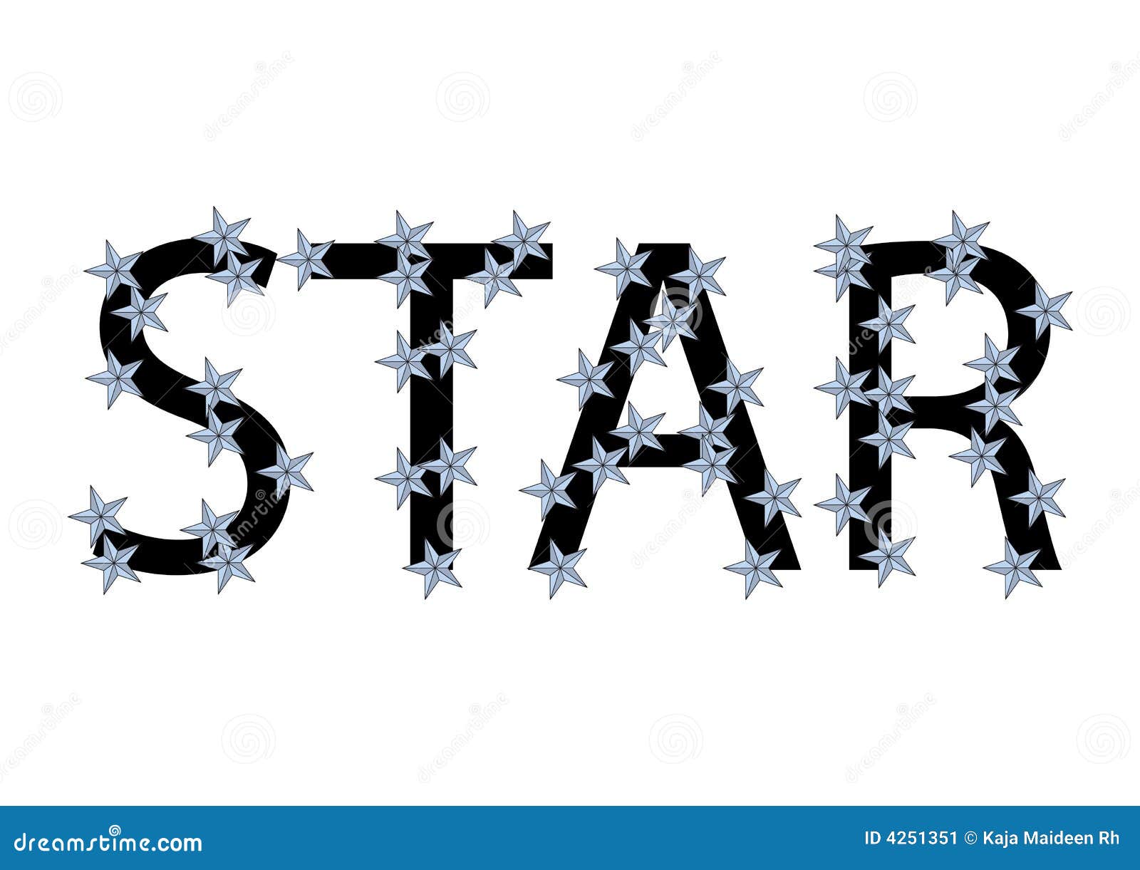 Star text stock illustration. Illustration of element - 4251351