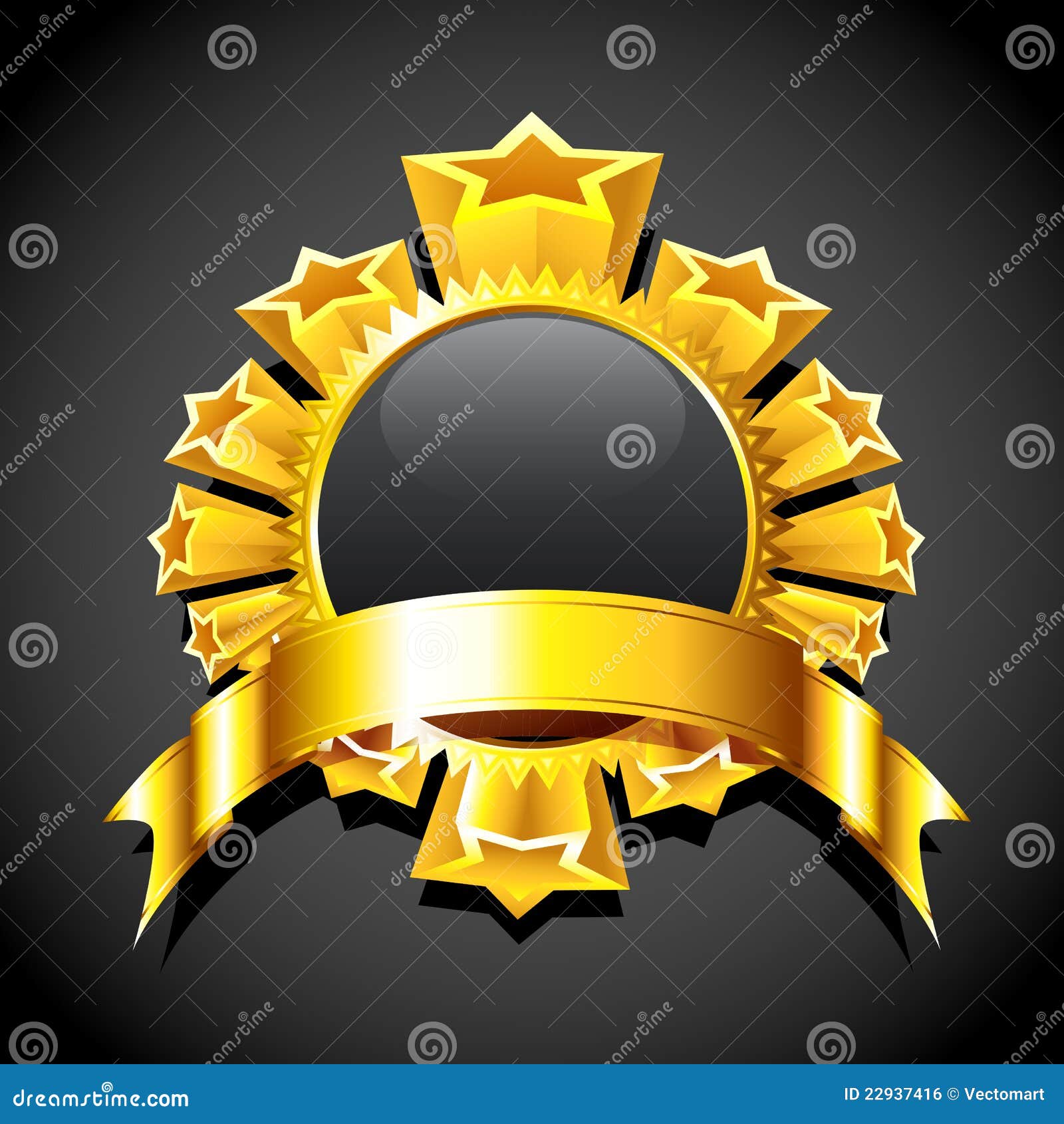 Star with Text Space stock vector. Illustration of heraldic - 22937416