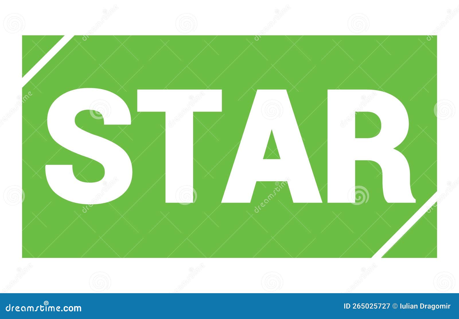 STAR Text Written on Green Stamp Sign Stock Illustration - Illustration ...