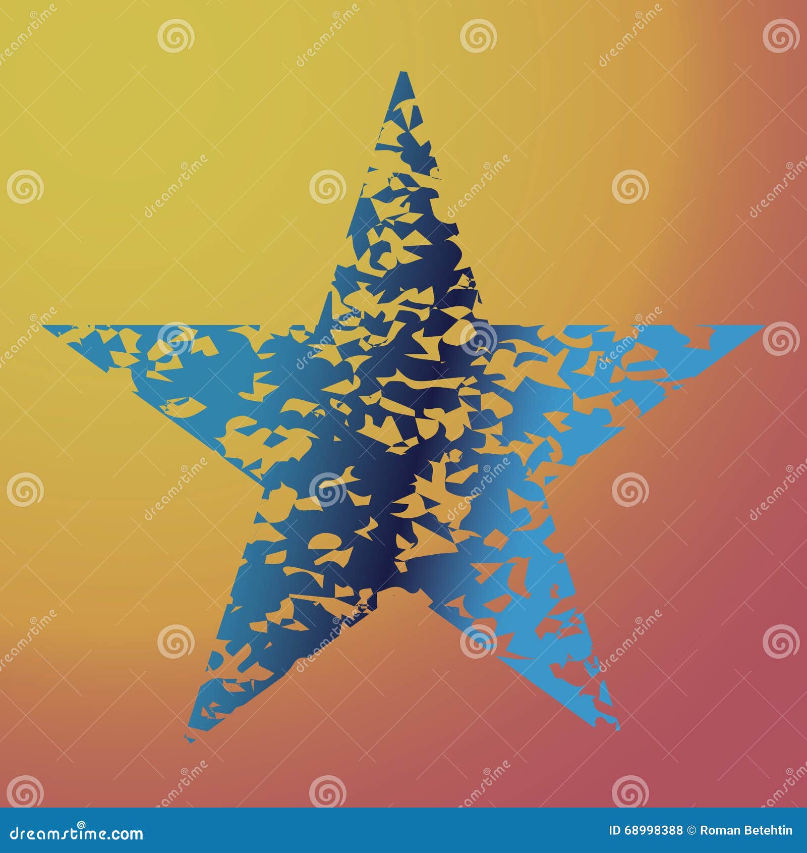 Star Texture, Symbol Background, Vector Illustration Design Element ...