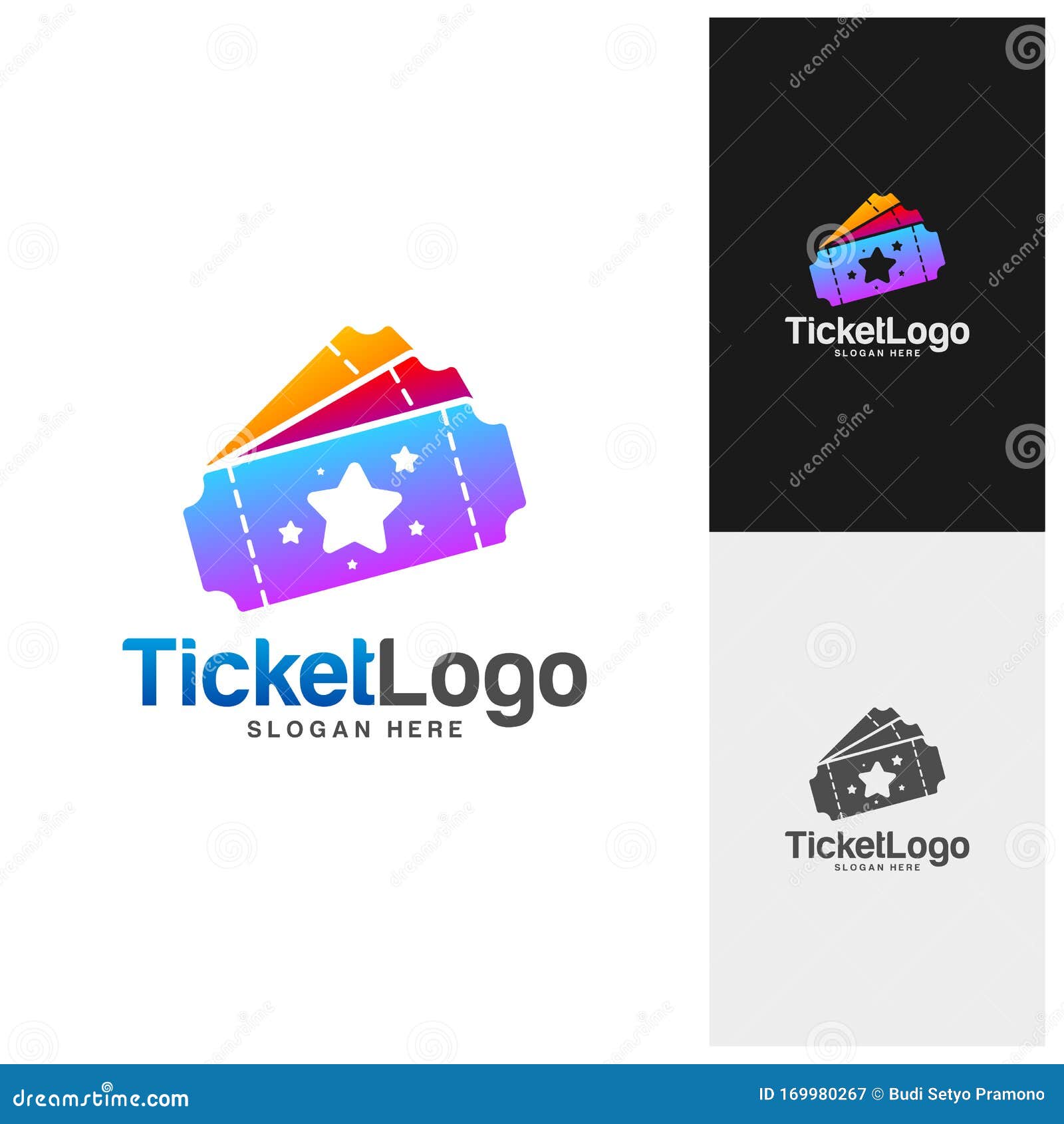 Star Ticket Logo Template Design Vector, Emblem, Creative Design, Icon ...