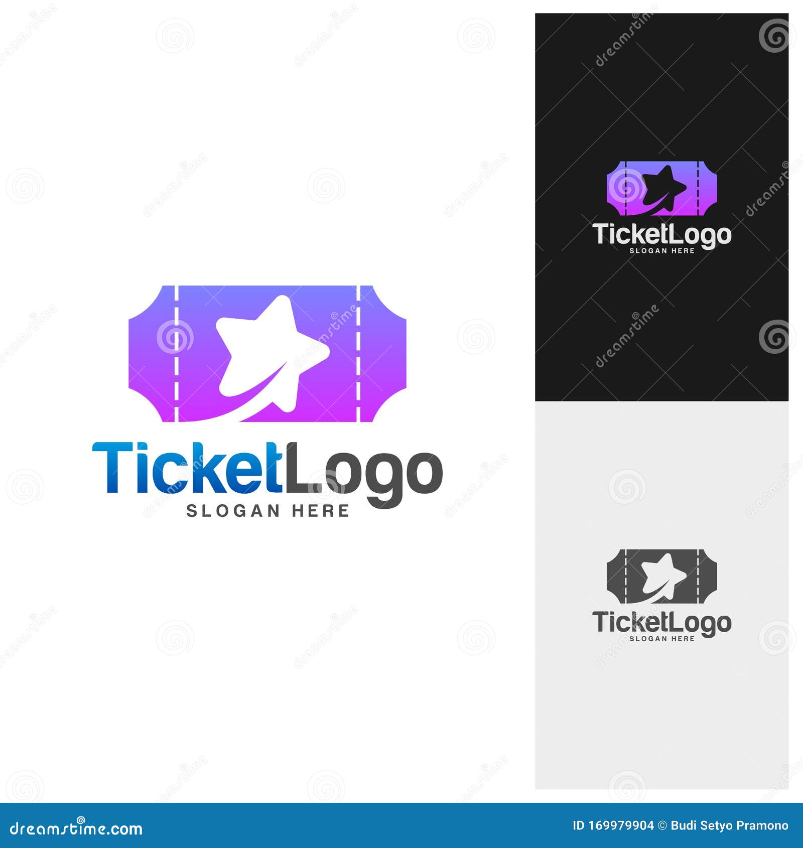 Star Ticket Logo Template Design Vector, Emblem, Creative Design, Icon ...