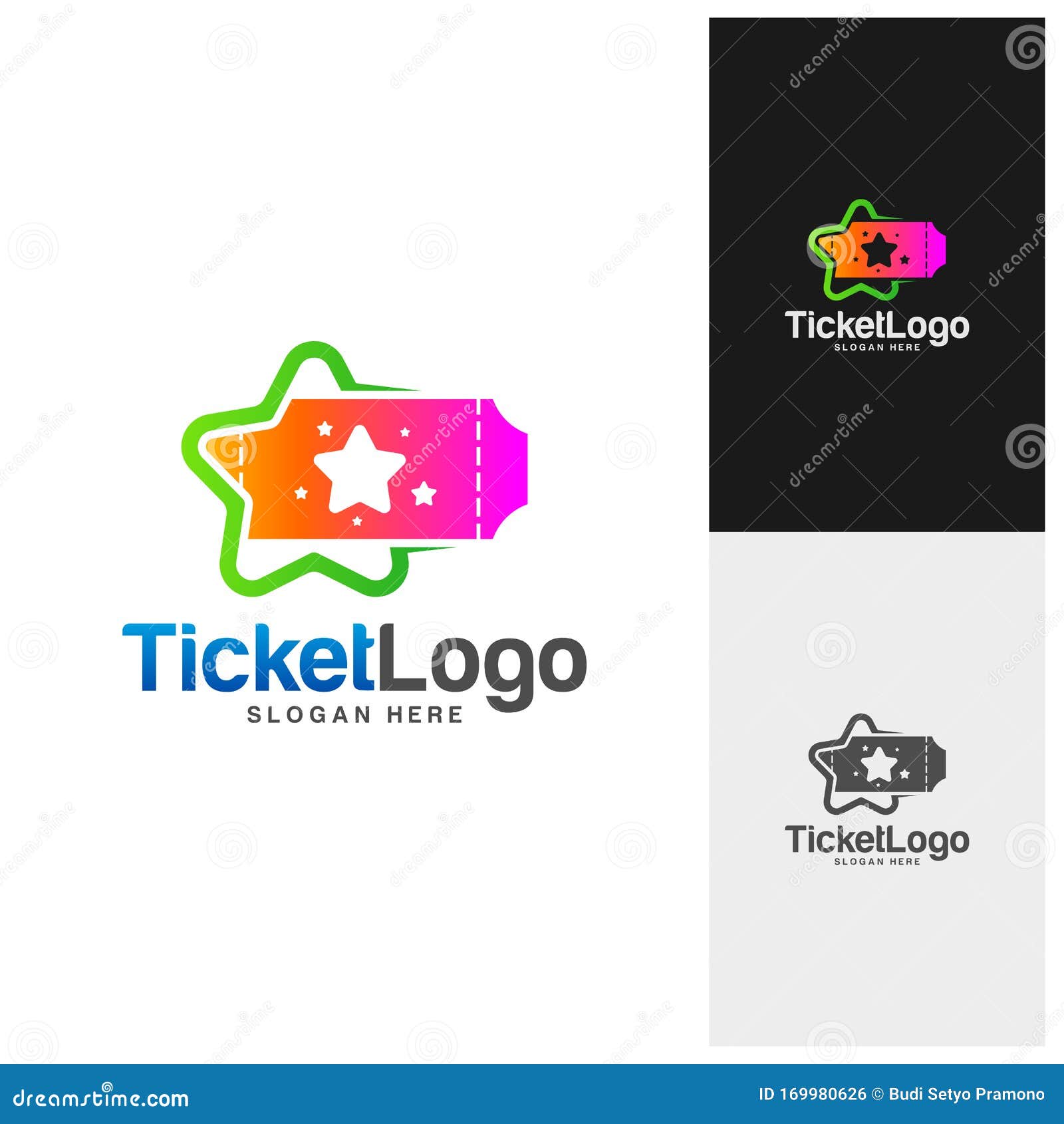 Star Ticket Logo Template Design Vector, Emblem, Creative Design, Icon ...