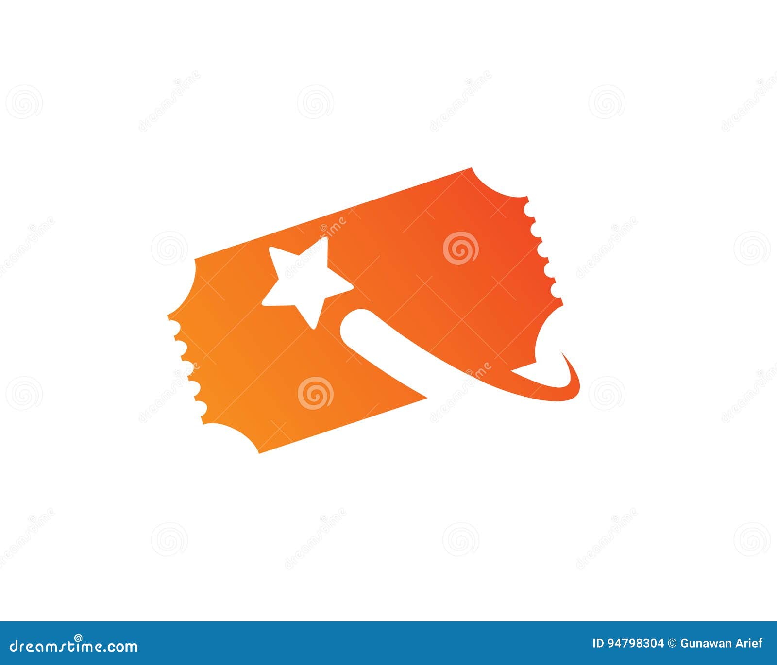 Star Ticket Logo Template Design Vector, Emblem, Design Concept ...